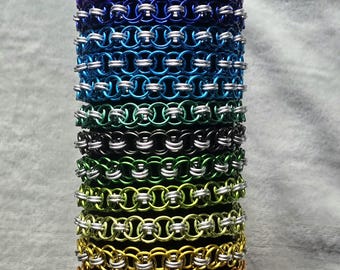 Helm Weave Bracelet - Anodized Aluminum (colored) - Etsy