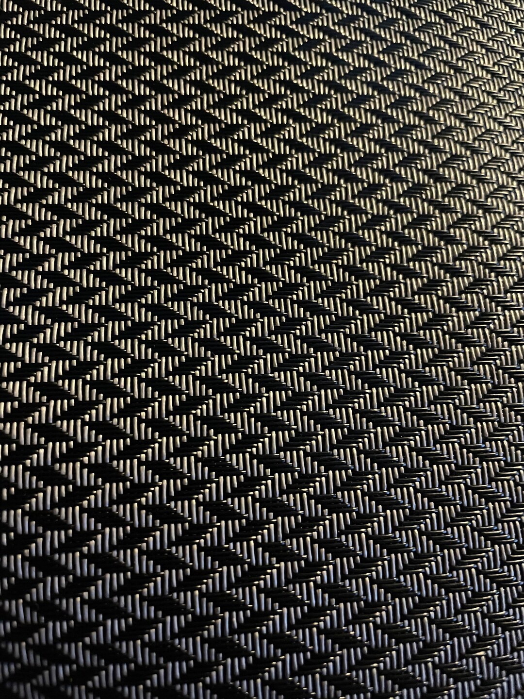 Textilene Black & Silver Fabric Carbon Fiber Look - Etsy
