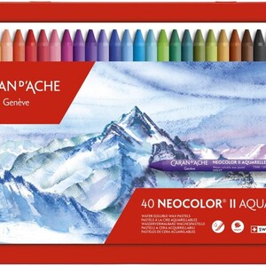 Caran D'ache Water Soluble Crayons - Etsy