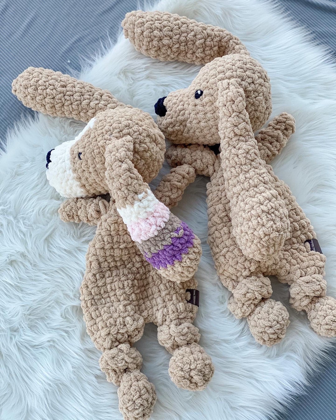 Hunley the Teacup Puppy, Crochet Puppy, Handmade, Nursery Decor ...