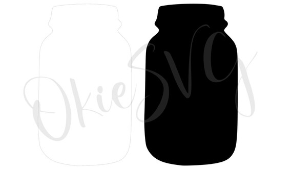Jar Shape Cutout SVG File for Laser or Vinyl Cutting Country - Etsy
