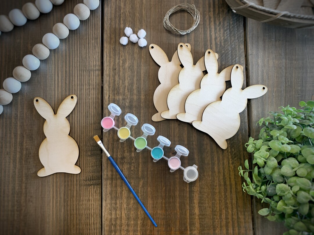 Bunny Rabbit Shape Cutout SVG File for Laser or Vinyl Paper Cutting ...