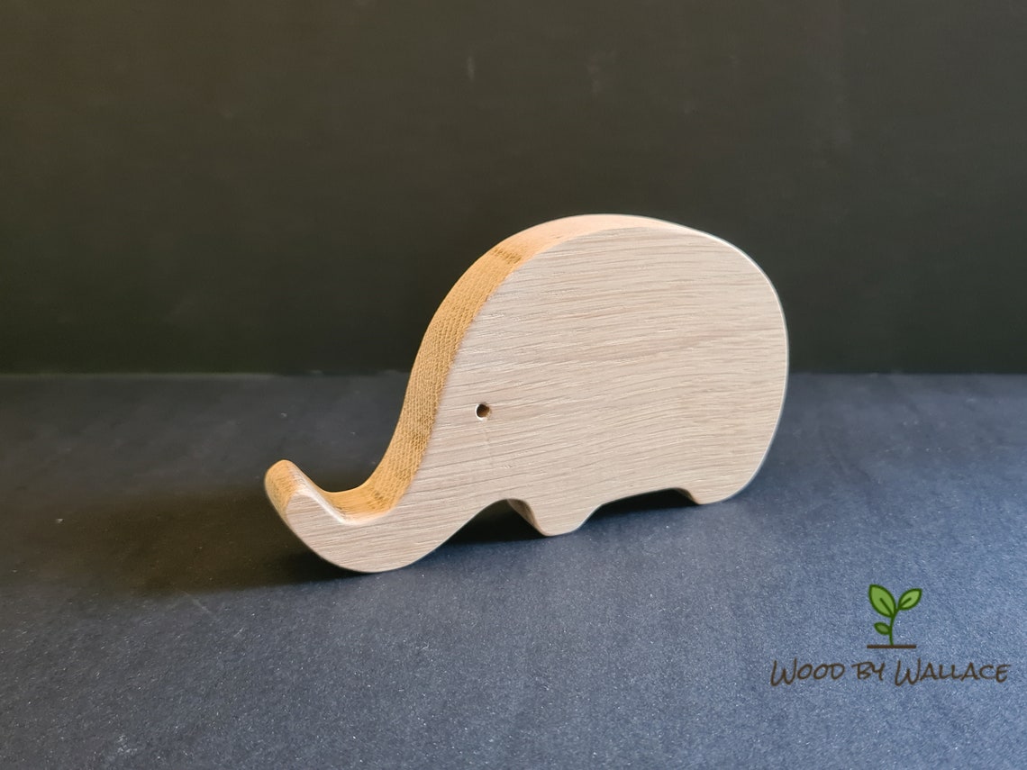 Wooden Elephant Style Phone Holder - Etsy