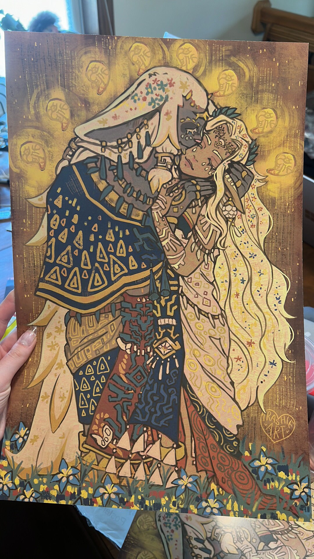 The Ancient Kiss 11x17 Print Etsy