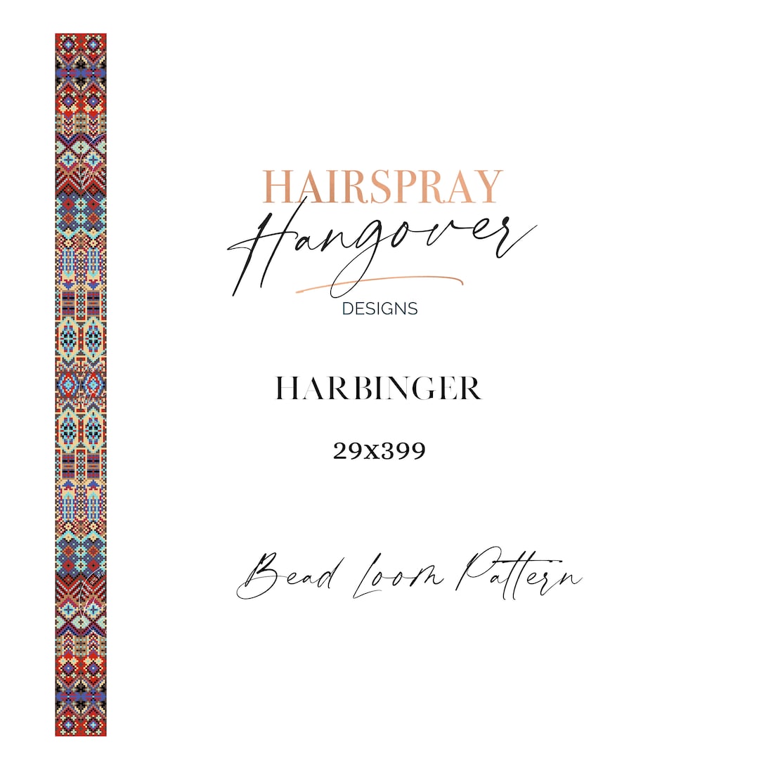 Harbinger Belt or Hat Band Length Bead Loom Pattern/beadloom Supply ...