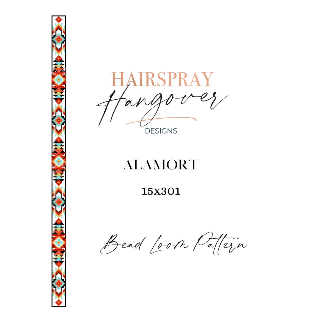 Alamort Belt or Hat Band Length Bead Loom Pattern/beadloom Supply ...