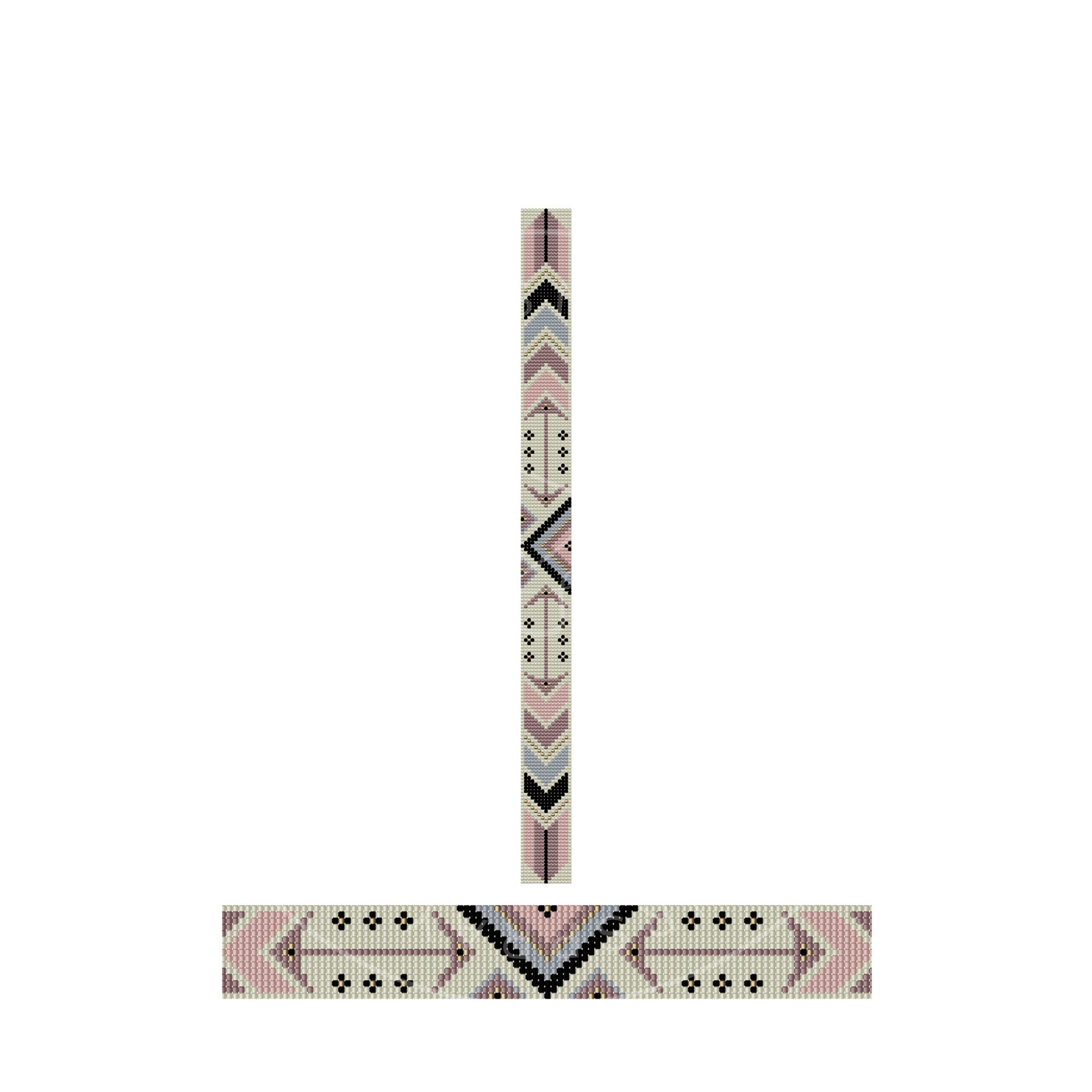 Arrow Fletch Bead Loom Pattern 16 - Etsy