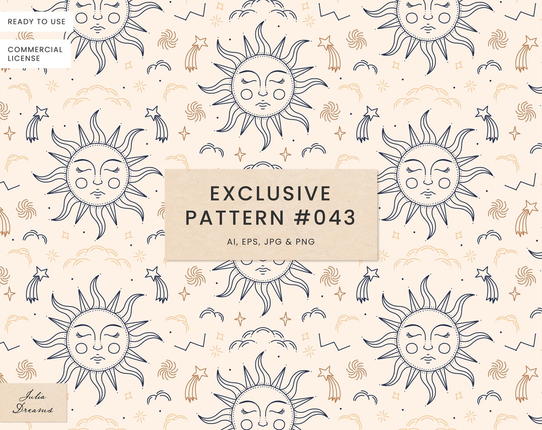 Exclusive Pattern 043 - Seamless Pattern Scrapbook Paper Fabric ...
