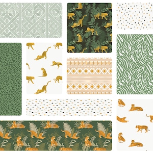 Jungle Digital Paper - Scrapbook Paper - Seamless Patterns - Digital ...