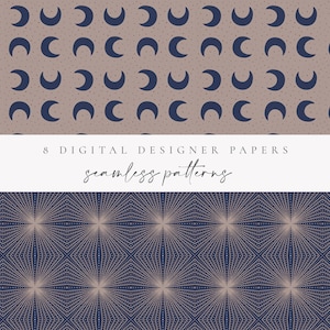 Digital Paper - Scrapbook Papers - Seamless Patterns - Digital ...