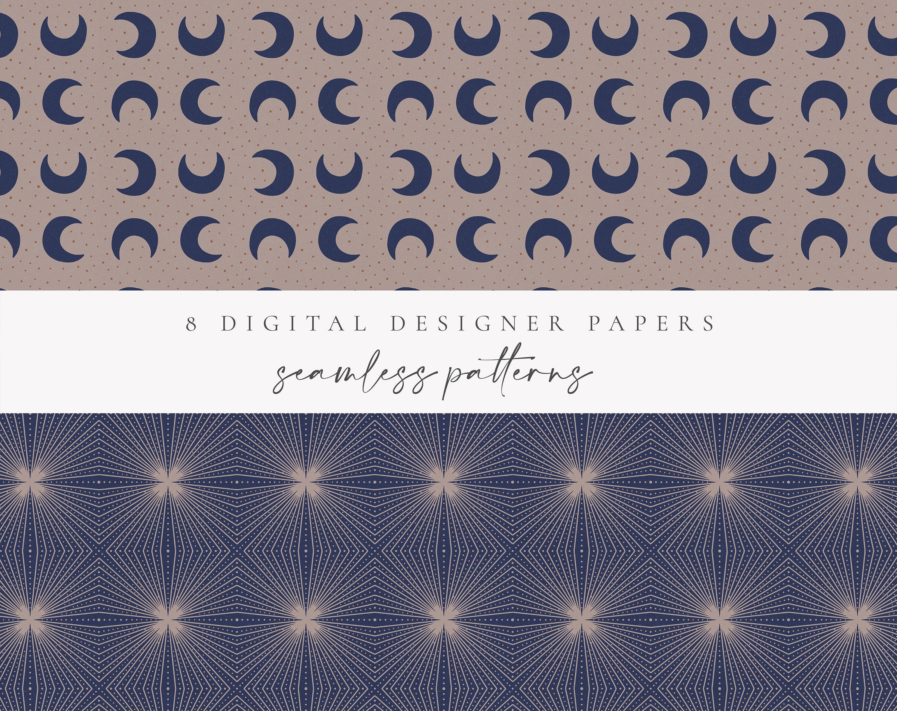 Digital Paper - Scrapbook Papers - Seamless Patterns - Digital ...