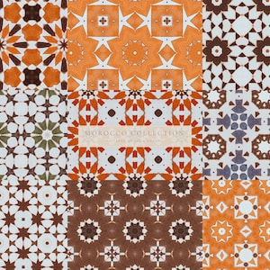 Moroccan Digital Paper - Scrapbook Papers - Seamless Patterns Tiles ...
