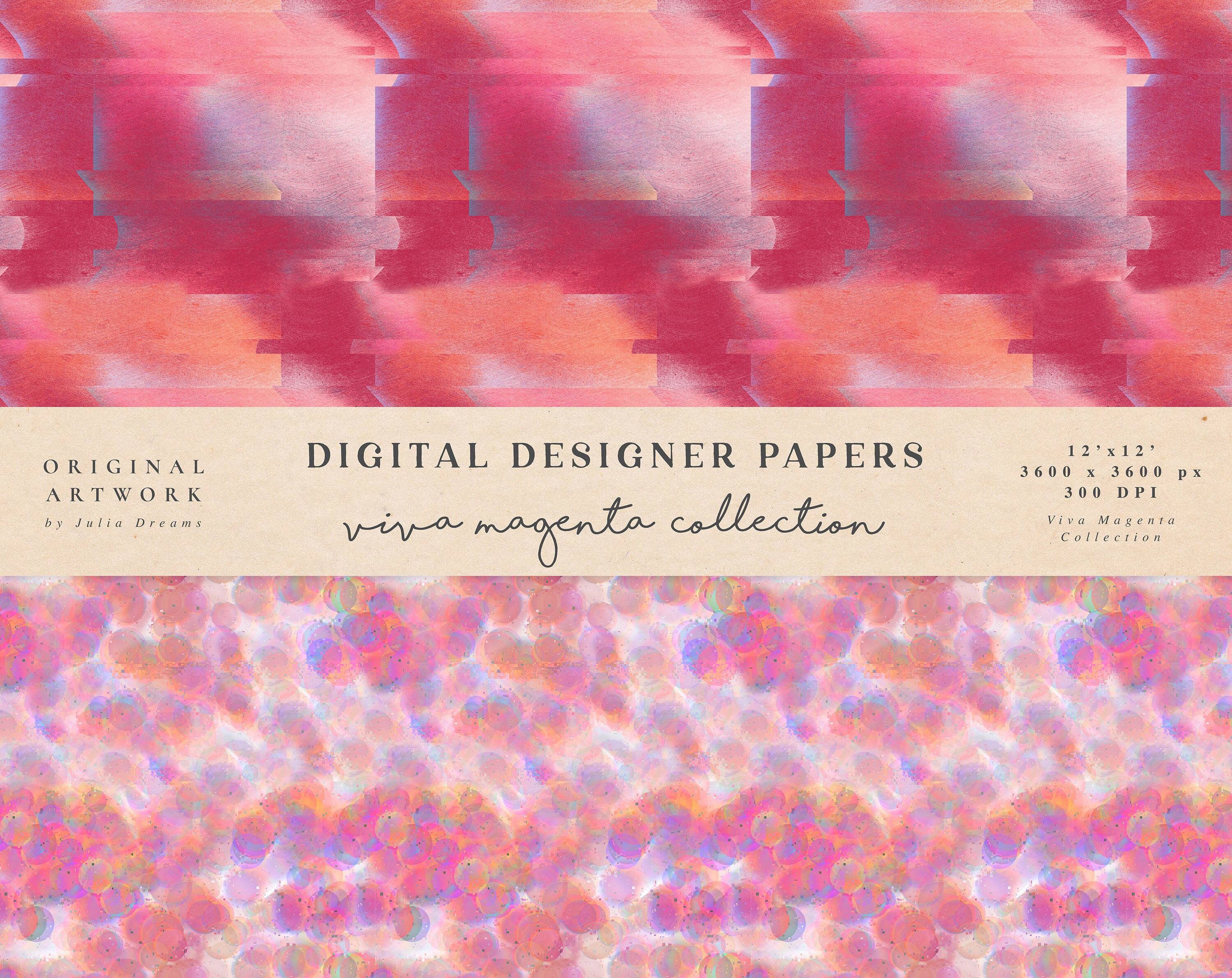 Viva Magenta Digital Paper Scrapbook Papers Seamless - Etsy