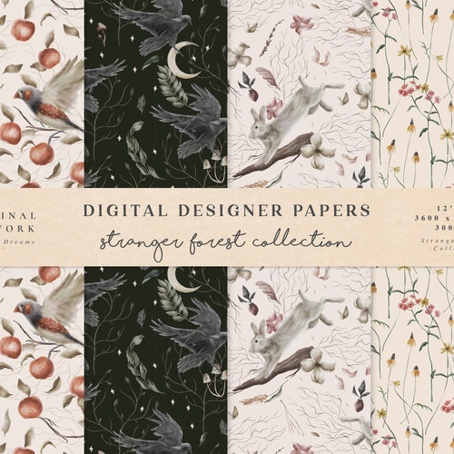 Jungle Digital Paper Scrapbook Paper Seamless Patterns - Etsy