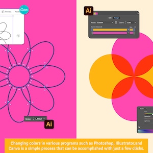 Retro Risograph Geometry Creator - 2000s 90s Y2K - Logo Digital Clipart - Printable Wall Art ...