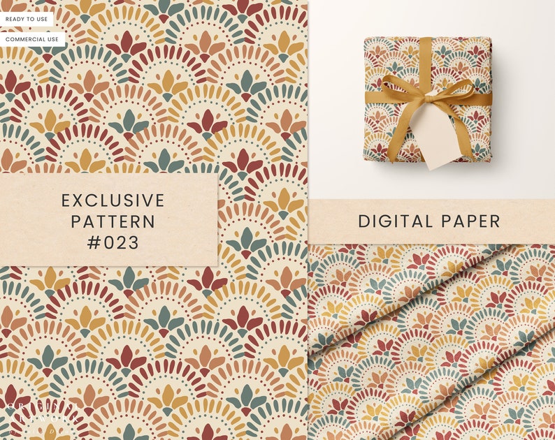 Digital Paper 023 Seamless Pattern Scrapbook Paper - Etsy