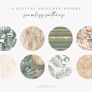 Digital Paper - Scrapbook Papers - Seamless Patterns - Digital ...