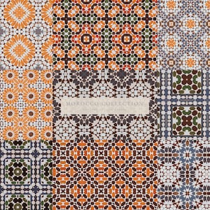 Moroccan Digital Paper - Scrapbook Papers - Seamless Patterns Tiles ...