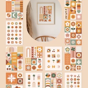 Boho Blocks Geometry Creator - Logo Digital Clipart - Printable Wall ...