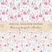 Blooming Bouquet Digital Paper Set - Scrapbook Paper - Seamless ...