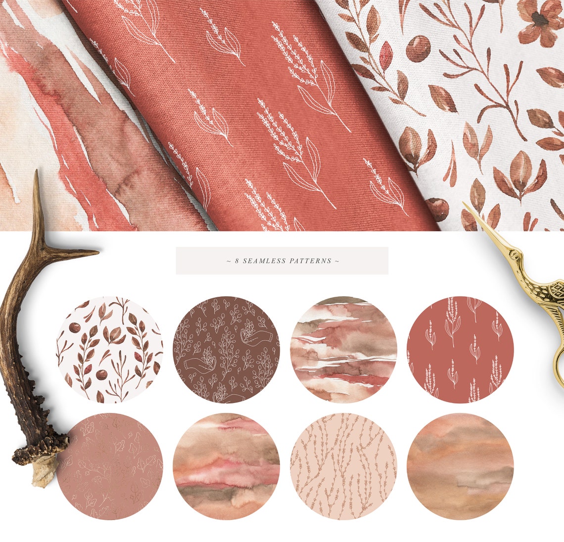 Fall Leaf Digital Paper Scrapbook Papers Seamless Patterns - Etsy