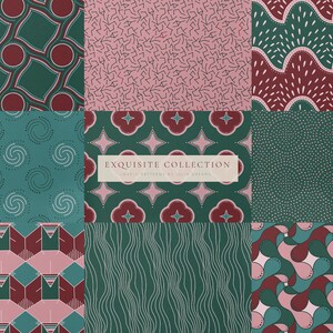 Exquisite Digital Paper - Scrapbook Paper - Seamless Patterns - Digital ...