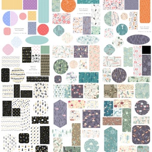 Digital Paper Bundle - Seamless Patterns - Printable Scrapbook ...