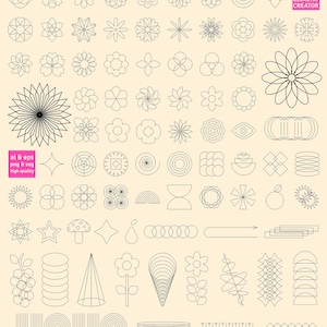 Retro Risograph Geometry Creator - 2000s 90s Y2K - Logo Digital Clipart - Printable Wall Art ...