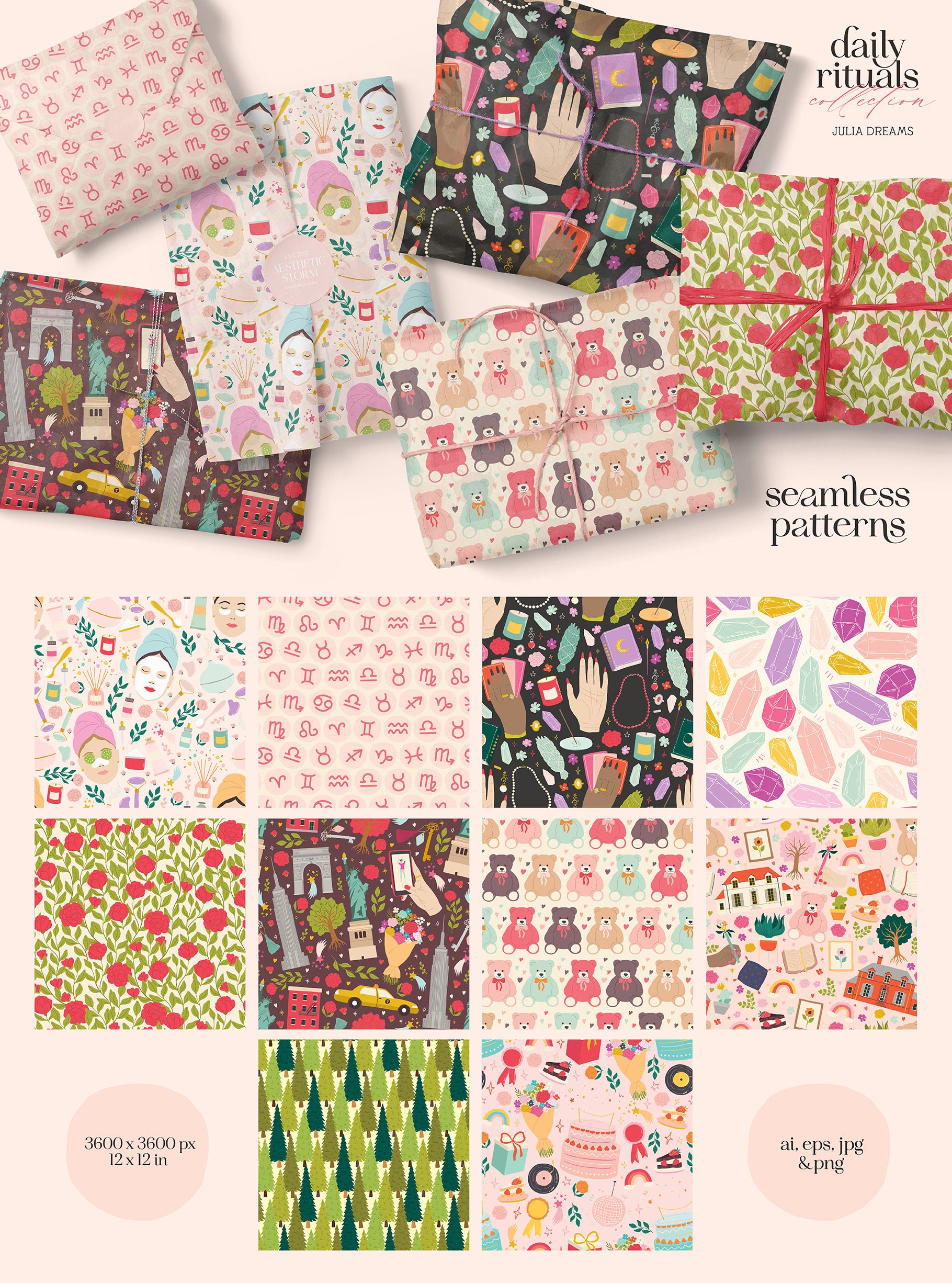 Daily Rituals Digital Clipart Collection Individual PNG | Etsy