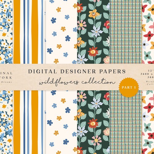 Southern Digital Paper Set Scrapbook Paper Seamless - Etsy