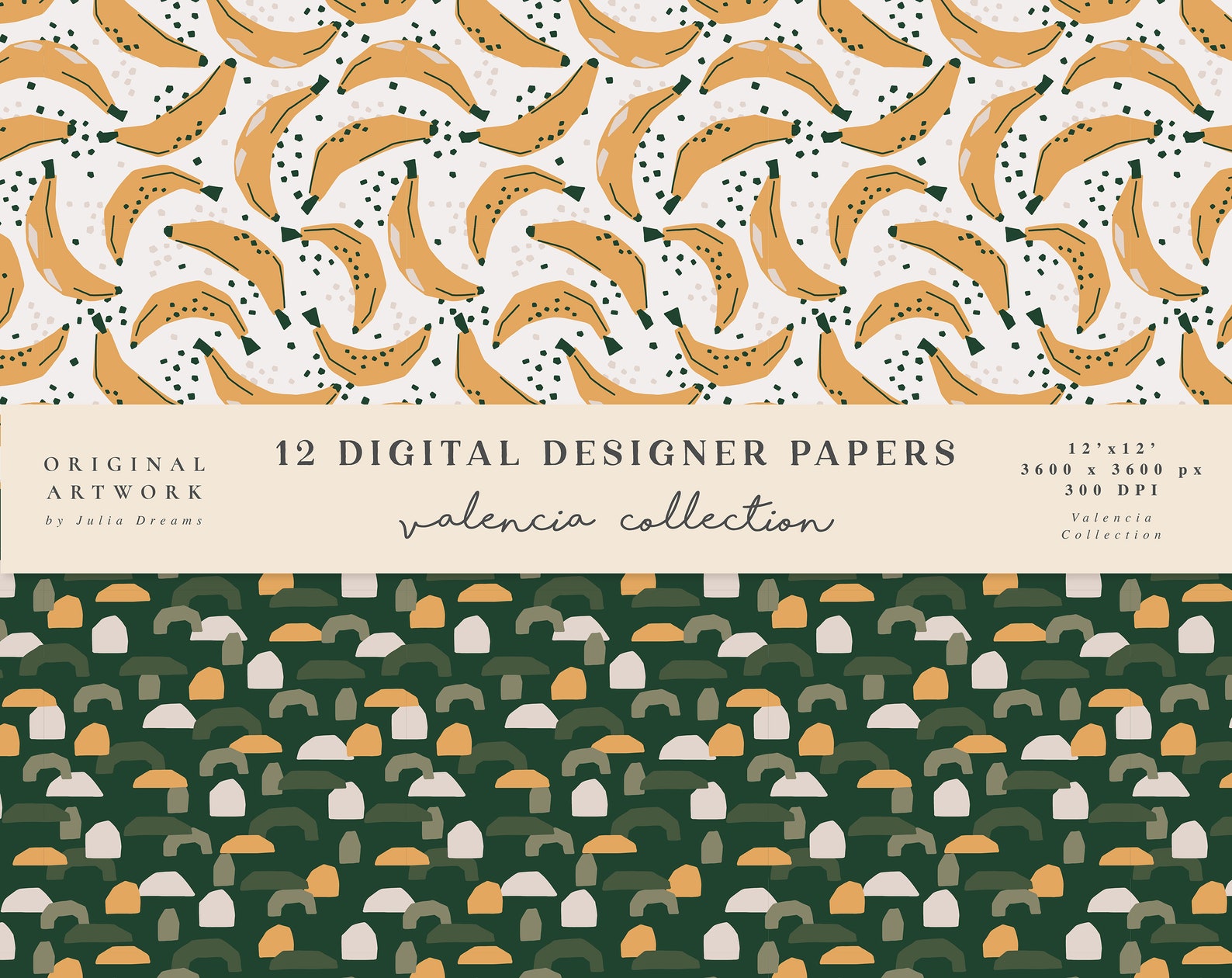 Valencia Digital Paper - Scrapbook Paper - Seamless Patterns - Digital ...