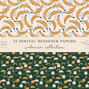 Valencia Digital Paper - Scrapbook Paper - Seamless Patterns - Digital ...
