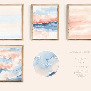 Digital Textures - Watercolor Paper - Ombre Watercolor - Watercolor ...