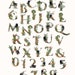 Watercolor Jungle Alphabet Letters Numbers - Tropical Animals Tropic ...