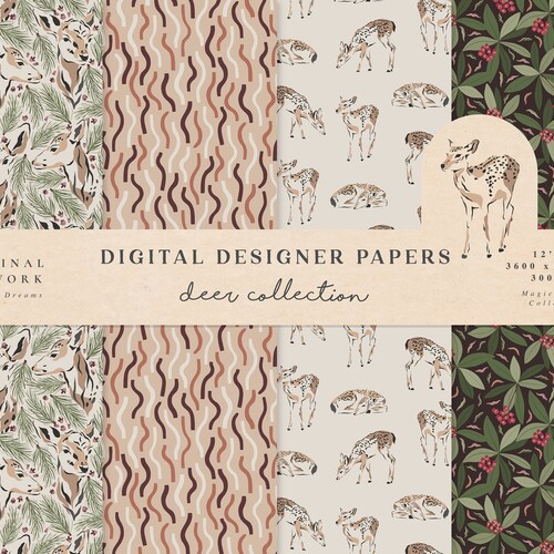 Stranger Forest Digital Paper Scrapbook Papers Seamless - Etsy