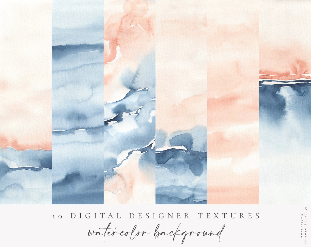Digital Textures - Watercolor Paper - Ombre Watercolor - Watercolor ...
