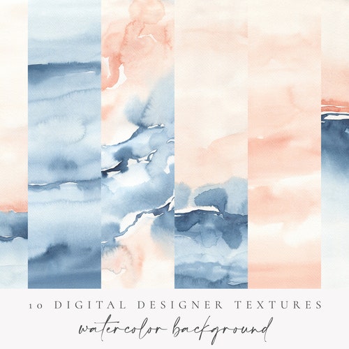 Digital Textures Watercolor Paper Ombre Watercolor - Etsy