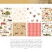 Farm Life Watercolor Digital Paper - Scrapbook Papers - Seamless ...