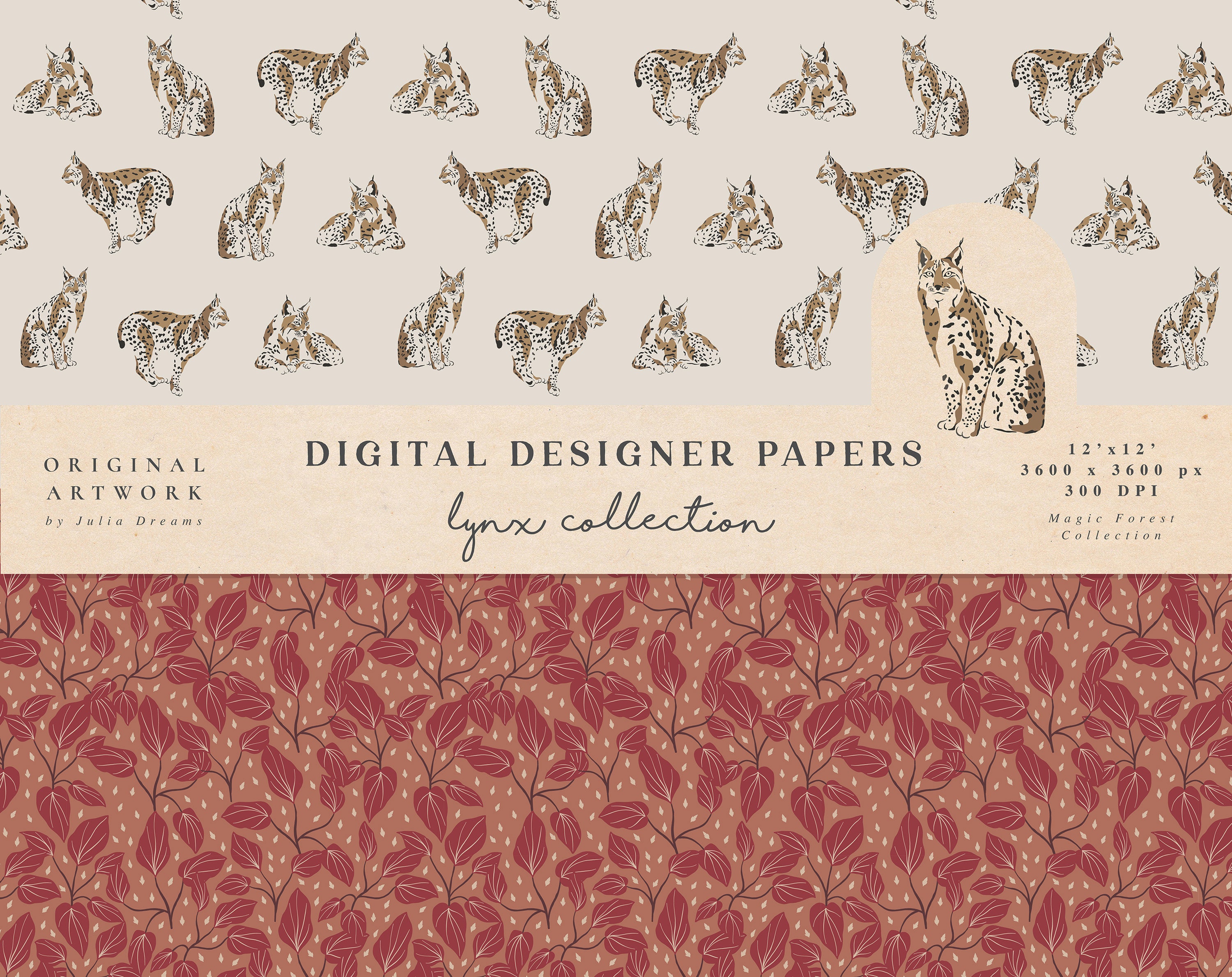 Lynx Digital Papers Commercial Use Scrapbook Paper - Etsy