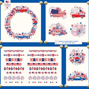 Independence Day Clipart - 4th of July Clipart Svg Bundle Download ...