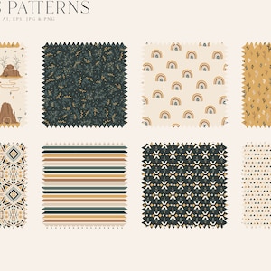 Southern Digital Paper Set - Scrapbook Paper - Seamless Patterns ...