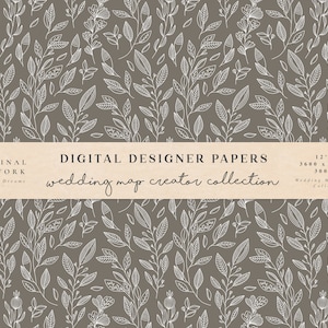 Wedding Digital Paper - Scrapbook Papers - Seamless Patterns - Digital ...