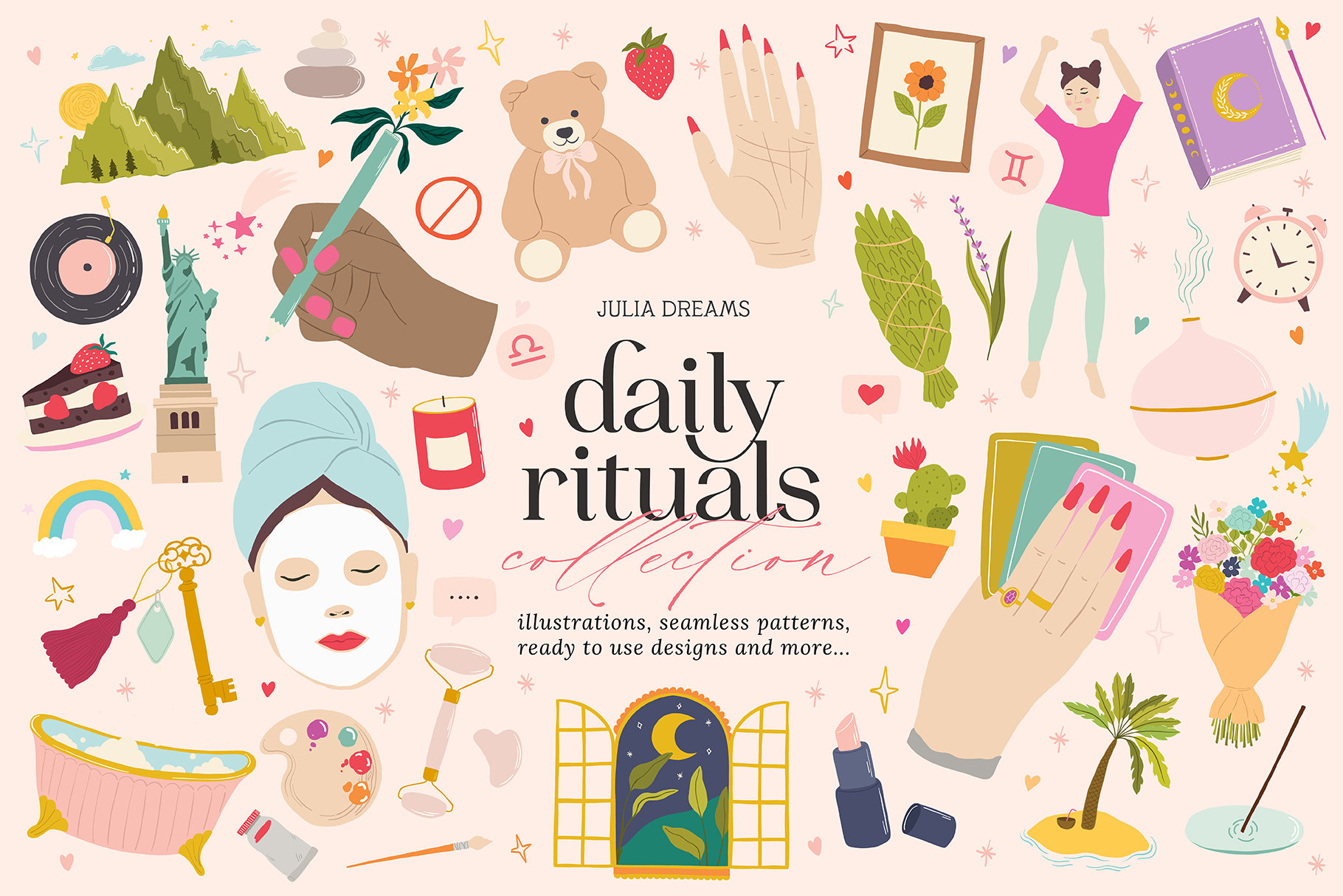 Daily Rituals Digital Clipart Collection Individual PNG - Etsy Australia