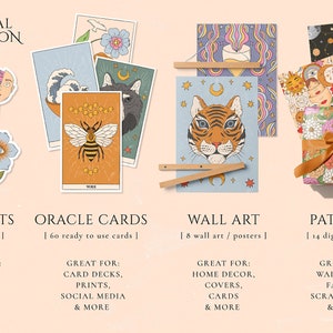 Spiritual Collection - Oracle Cards Digital Clipart - Individual PNG ...