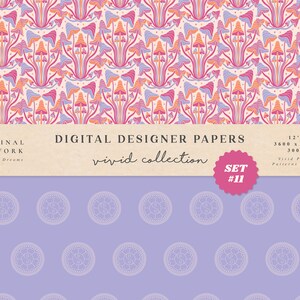 70s Groovy Digital Papers - Commercial Use - Scrapbook Paper - Seamless ...