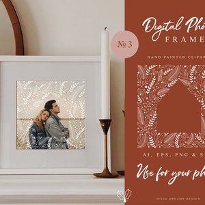 Digital Photo Frame House - Printable Template - Photo Booth Props ...