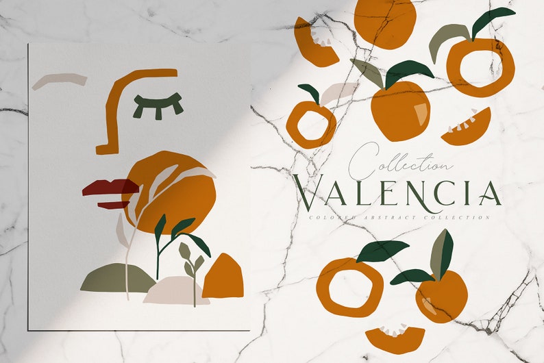 Valencia Digital Clipart Individual PNG Files Large - Etsy