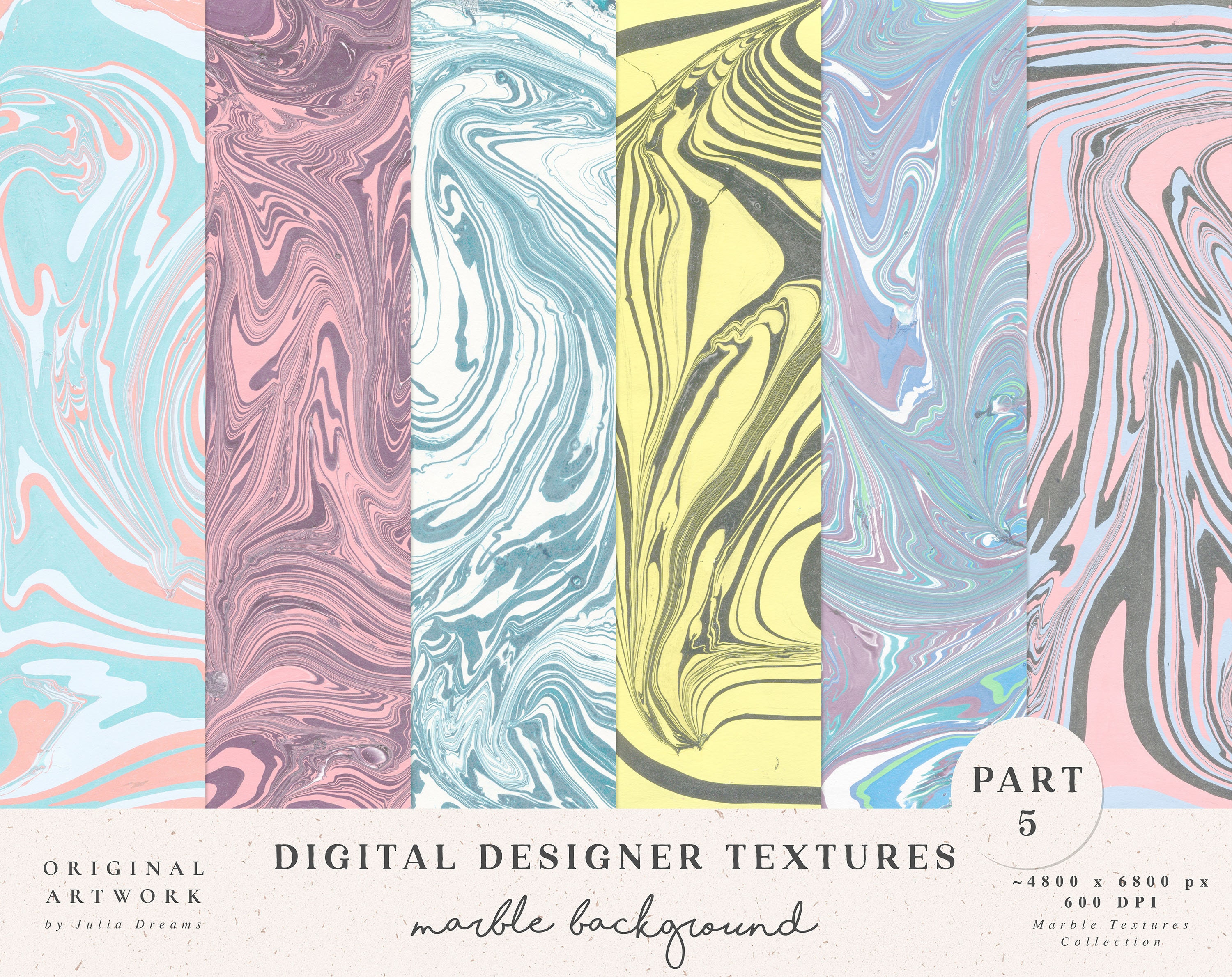 Marble Digital Textures 5 Watercolor Paper Ombre | Etsy