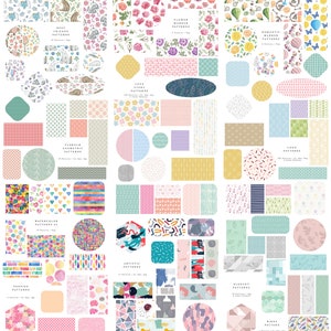 Digital Paper Bundle - Seamless Patterns - Printable Scrapbook ...