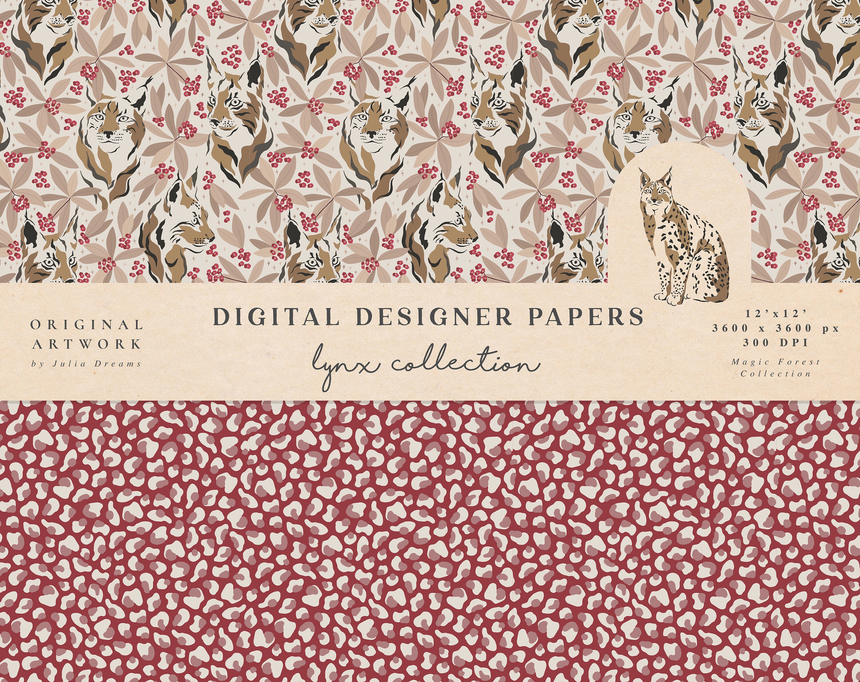 Lynx Digital Papers Commercial Use Scrapbook Paper - Etsy